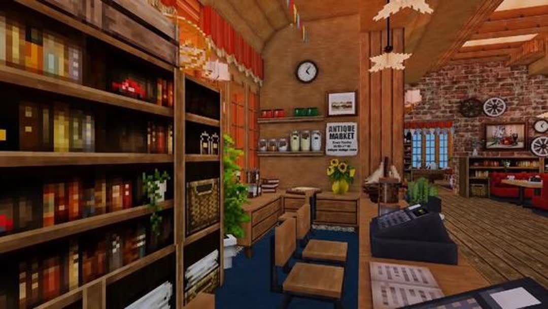 [Minecraft]我的世界复古咖啡馆建筑