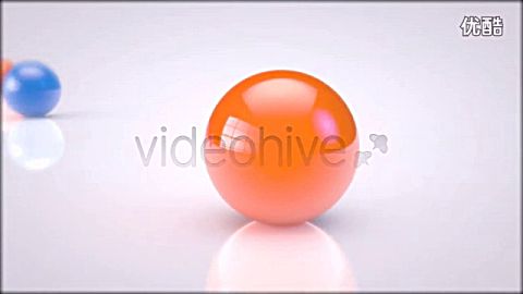 A2057 AE模板-彩色 玻璃小球滚动 简洁直观 标志展示开场 LOGO演绎...