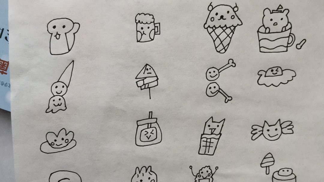 简笔画,超可爱的