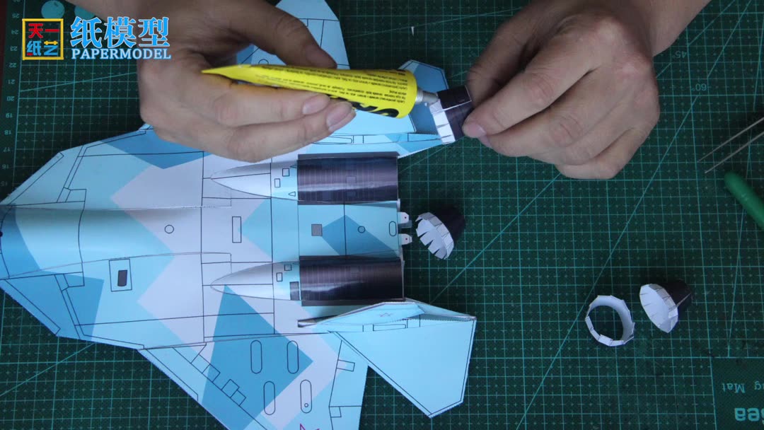 T50战斗机纸模型