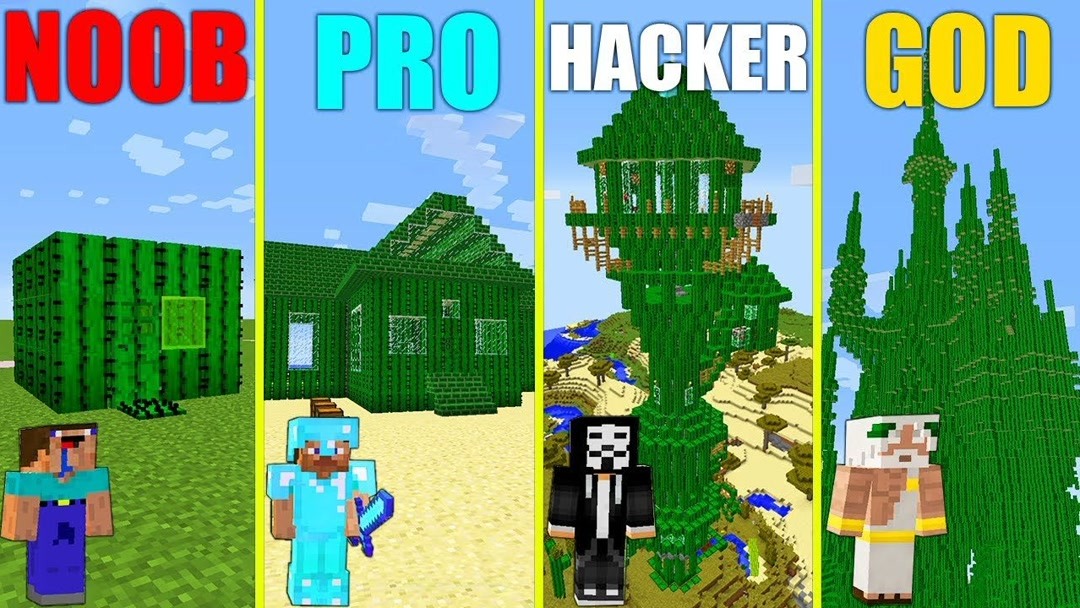我的世界 之 超级绿植物建造的城堡