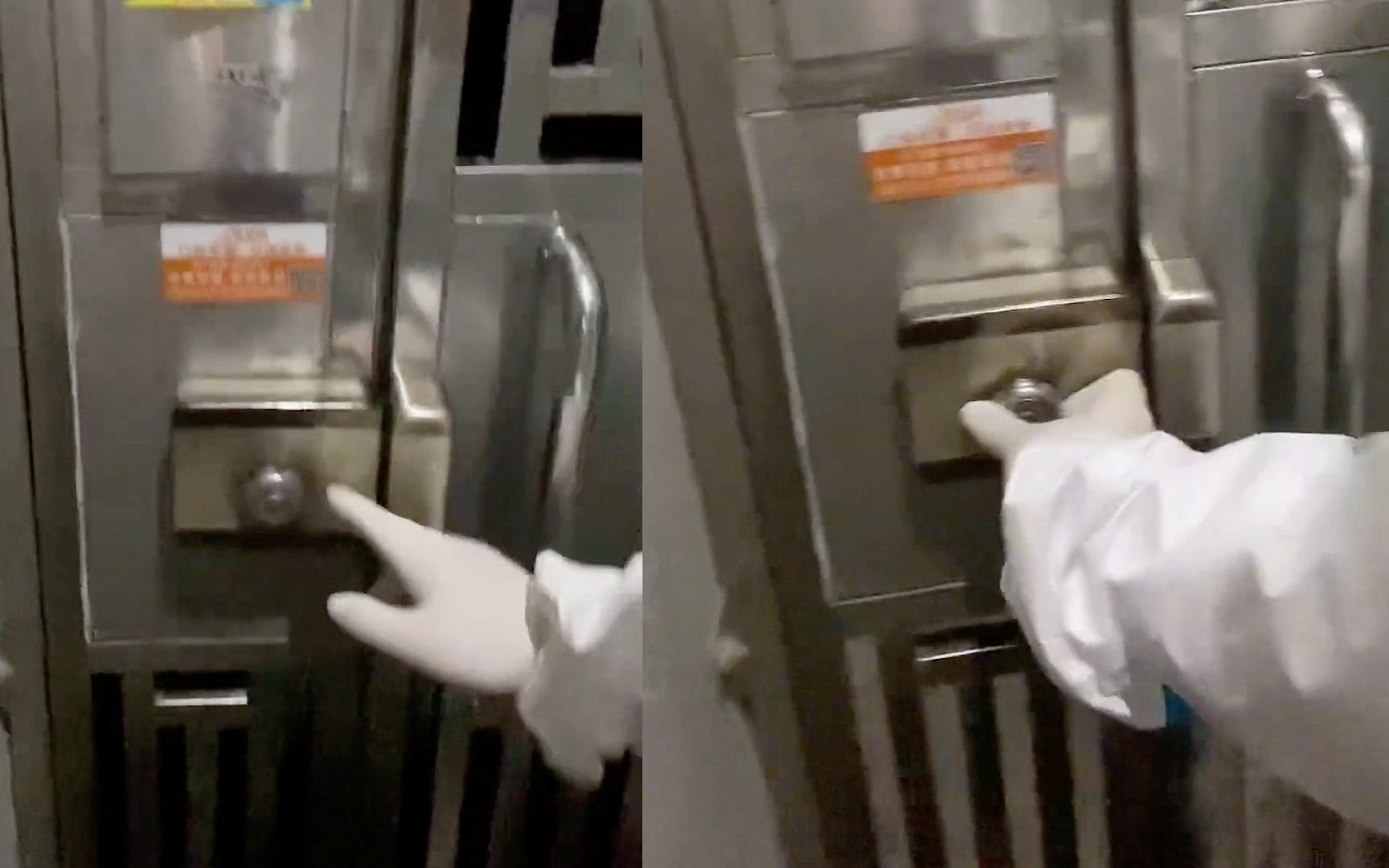 上海一消杀小哥发现老小区单元门隐患:这地方每人都摸,能不感染吗?