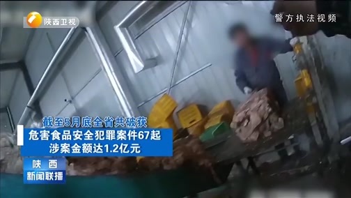 ...联播]陕西省今年以来破获危害食品安全犯罪案件67起 公布5起典型案例