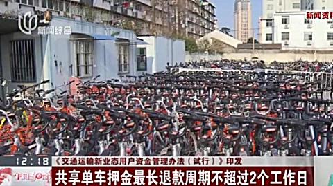 《交通运输新业态用户资金管理办法(试行)》印发:共享汽车、共享单车...