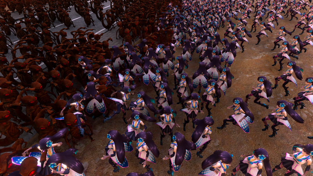 史诗战争模拟器游戏 1000美女战士成功感染1000异形