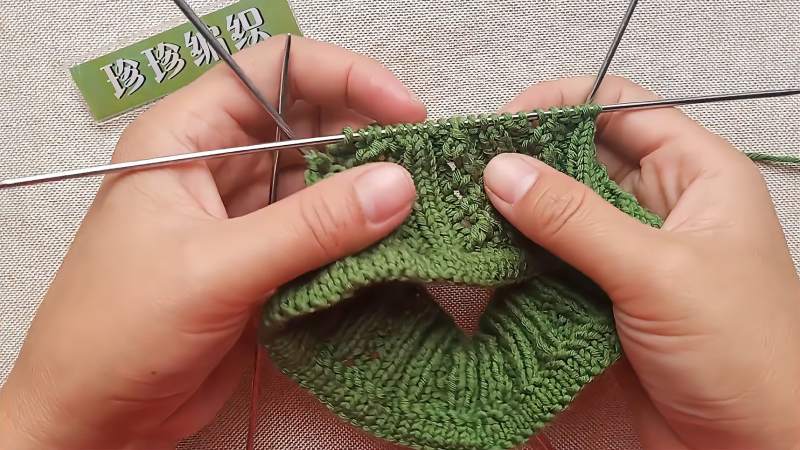网红领编织视频教程4 手工毛线编织 手工制作 毛衣编织