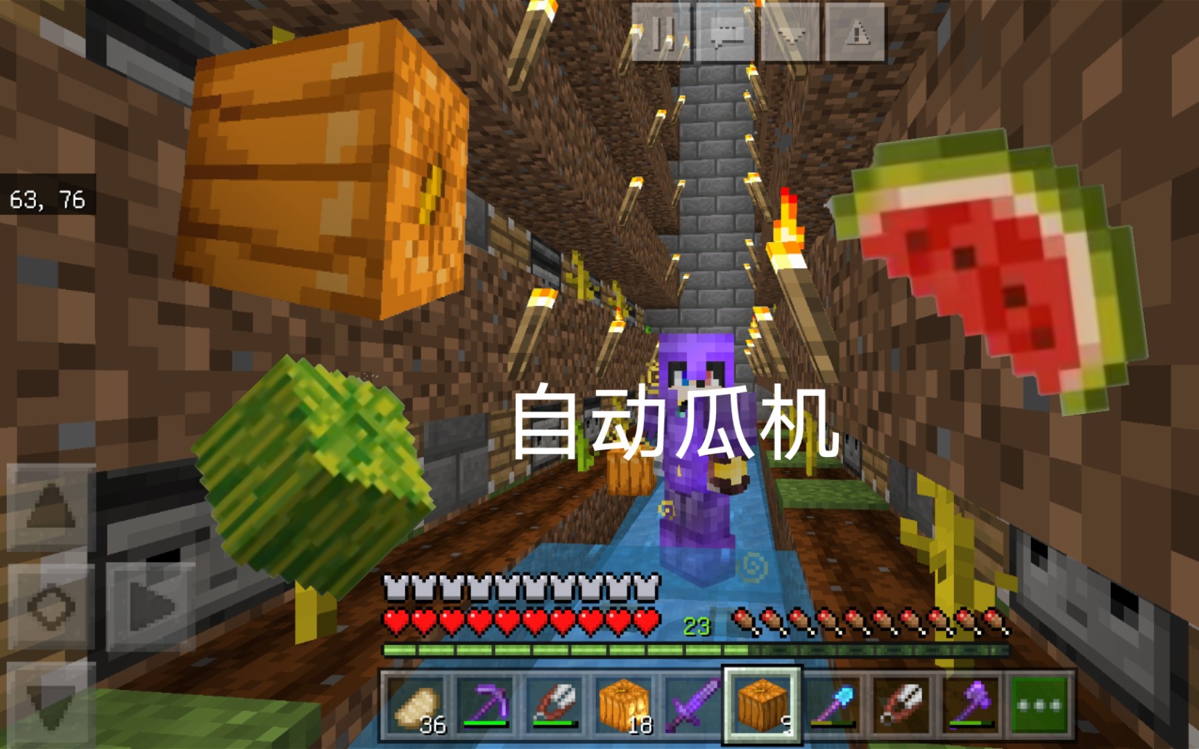 网易我的世界原版生存第11期:自动瓜机