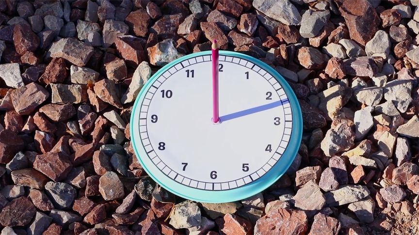 没有手表怎么办?做一个简易时钟就行了!