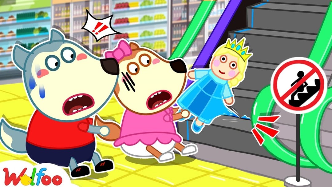 沃尔夫动画:学习安全技巧,乘坐电梯的时候一定要注意安全!