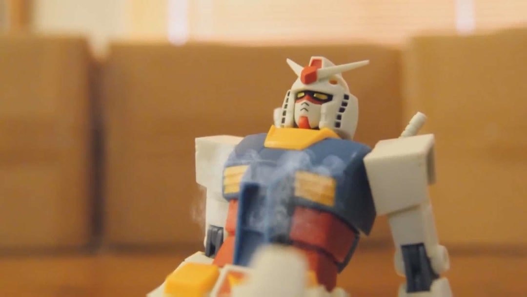 定格动画:高达站立在大地之上