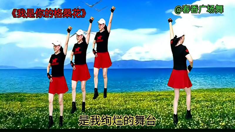 广场舞正背面《我是你的格桑花》动感优美,旋律悠扬