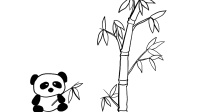 熊猫与竹子、据有教育意义的简笔画! 请把这样的绘画带给孩子学习, ...
