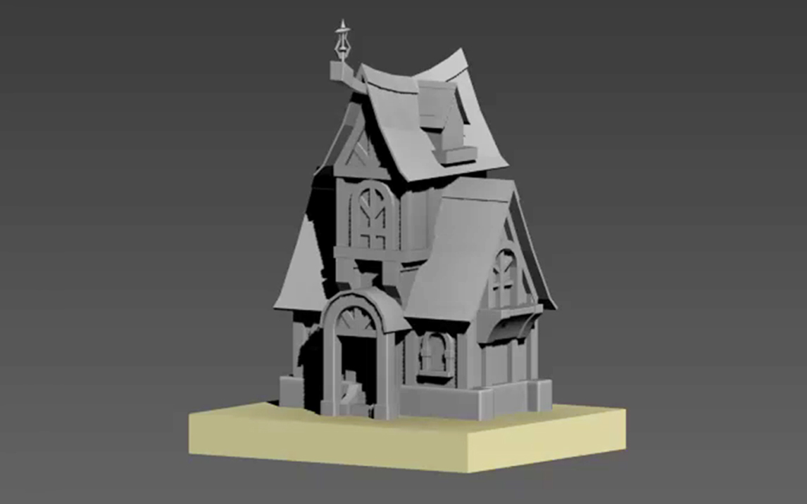 【3DMAX建模】传统手绘模型场景建模、3dmax场景搭建思路