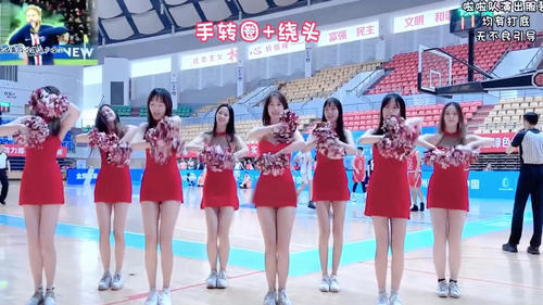 拉拉队小姐姐,现场教学舞蹈,你学会了吗