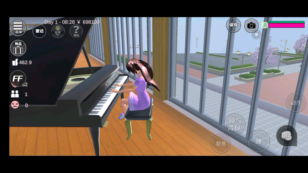 盘点樱校和校女的钢琴曲,哪个好听呢?[樱花校园模拟器],[校园女生模拟...