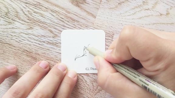 跟着禅绕老师学基础,一分钟教会你画两幅禅绕画