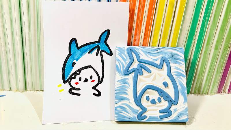 橡皮章雕刻今天视频信息量有点大确定不看完?转印小妙招