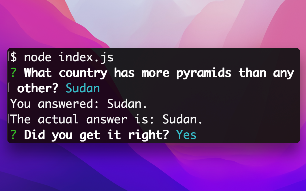 使用 nodejs 构建命令行工具