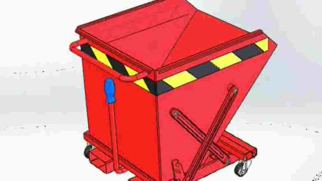 翻斗车机械动画