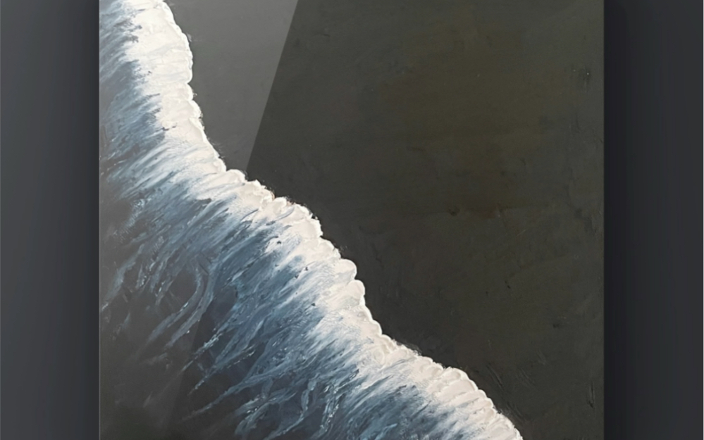 油画棒|经典色海浪(视频教程)新手入门!