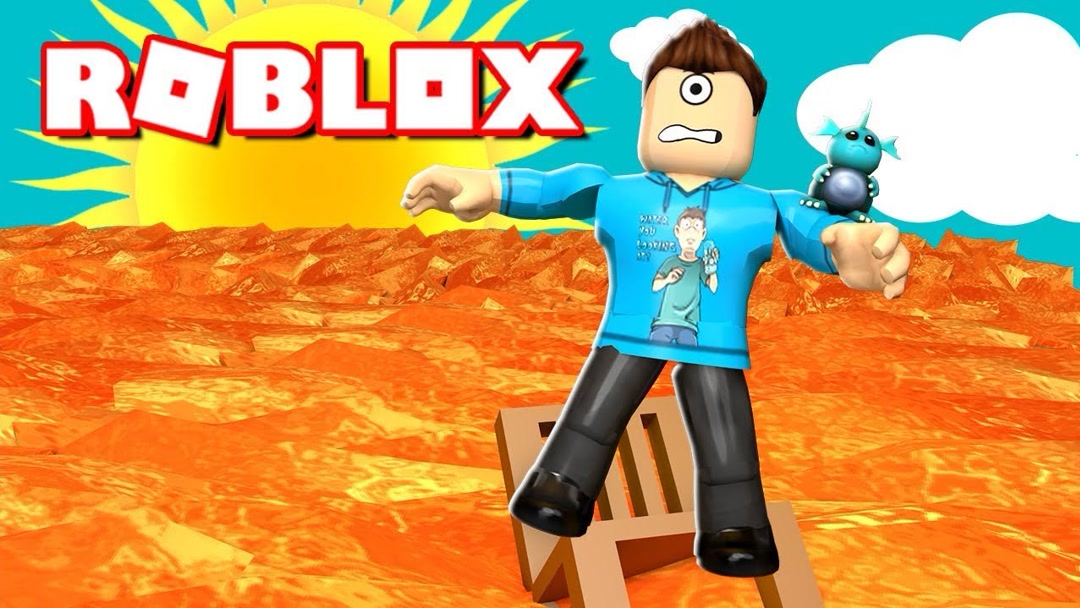 【咯咯多Roblox】火山爆发模拟器!岩浆把我家冲了!赶紧逃啊