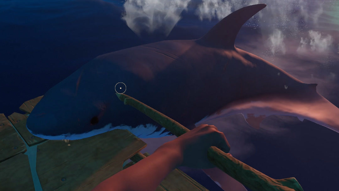 木筏求生 海上生存第1天 可恶的鲨鱼别咬我的船啊