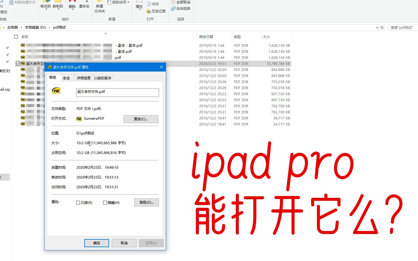 【极 限 测 试】ipad pro能打开10000M大小的超大pdf文件么?