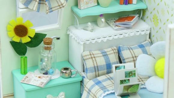 跟我学手工制作一个简单的微型房屋模型DIY