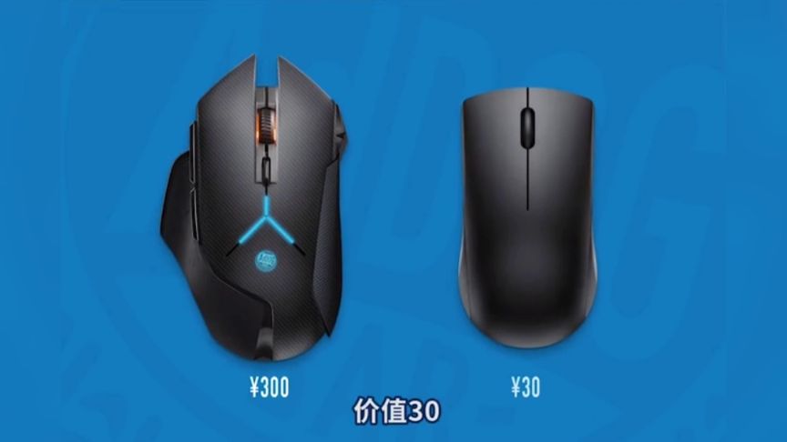 普通30元的鼠标和300元的电竞鼠标,你会选择哪一款呢