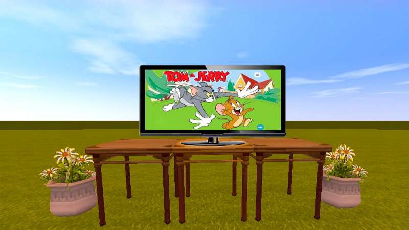 迷你世界:新款电视机制作教程,可以播放想看的动漫还能看电影!