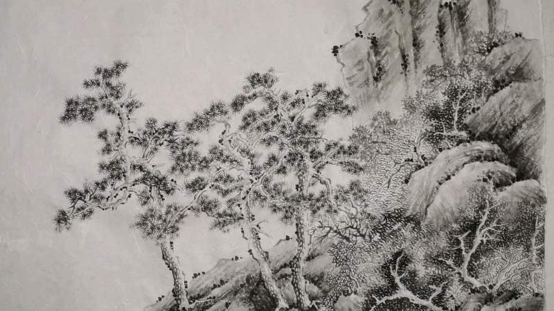 米小鹿画山水长卷之二
