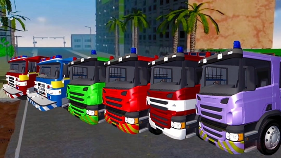 【永哥玩游戏】消防员驾驶消防车城市模拟救援灭火