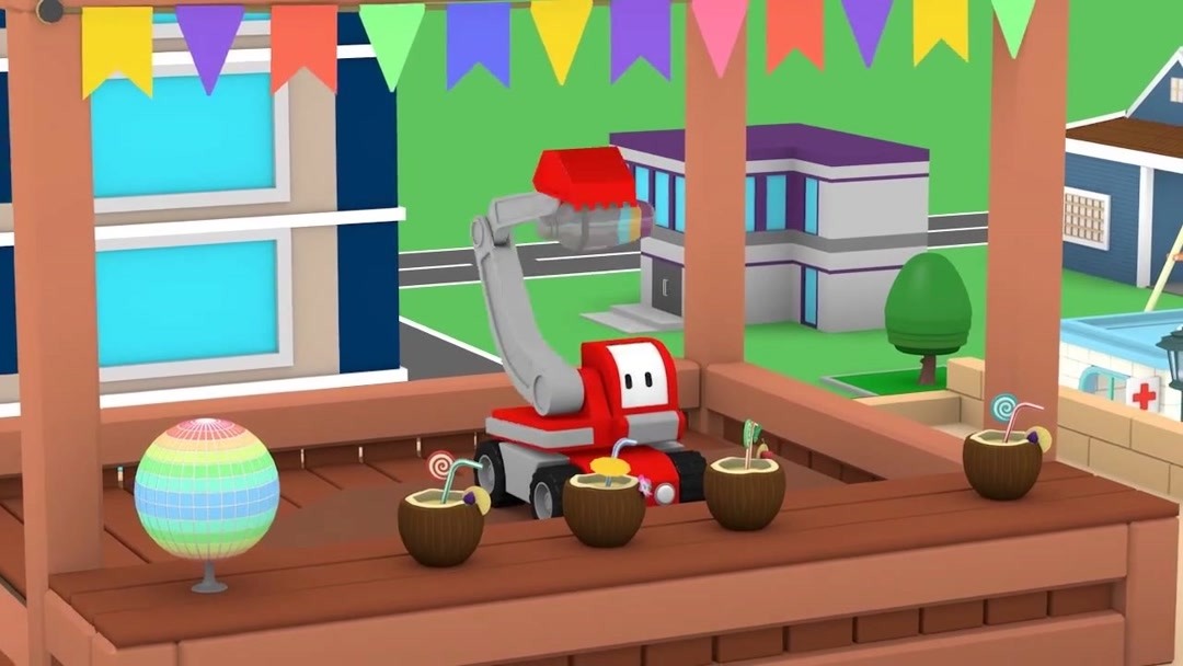 和迷你卡车学习 第3季 第28集 在屋顶放松