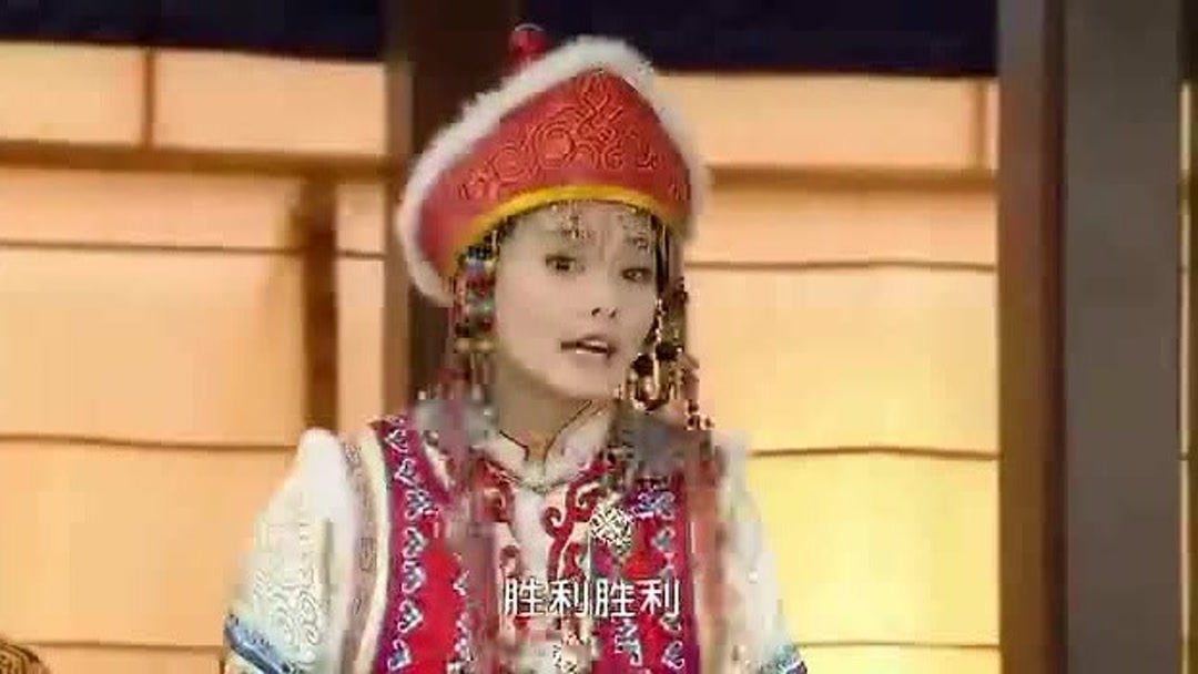 蒙古人大庆子民比武,小燕子与塞娅各自为对方加油,小燕子方获胜