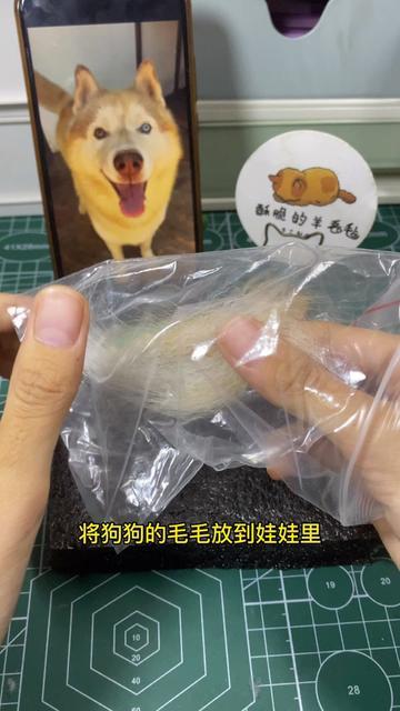 七夕节送大家一只羊毛毡单身狗制作教程羊毛毡,手工diy,戳戳乐,手作,哈士奇