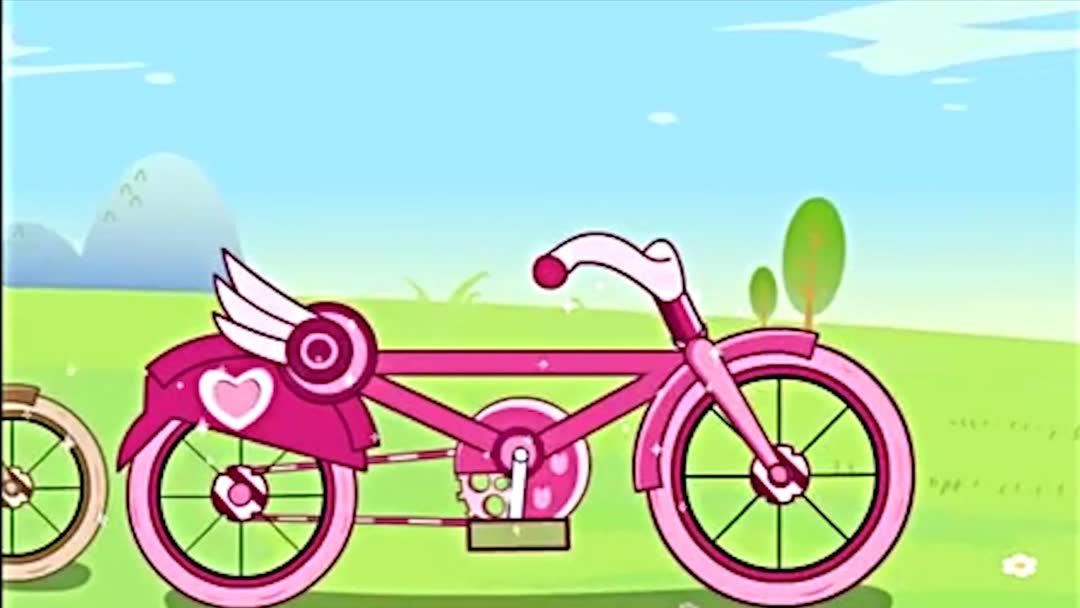 经典儿童搞笑动画片,环山自行车赛