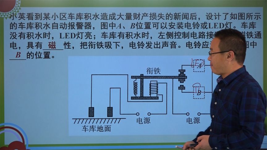 2020年长沙中考物理第15题:电磁继电器的应用