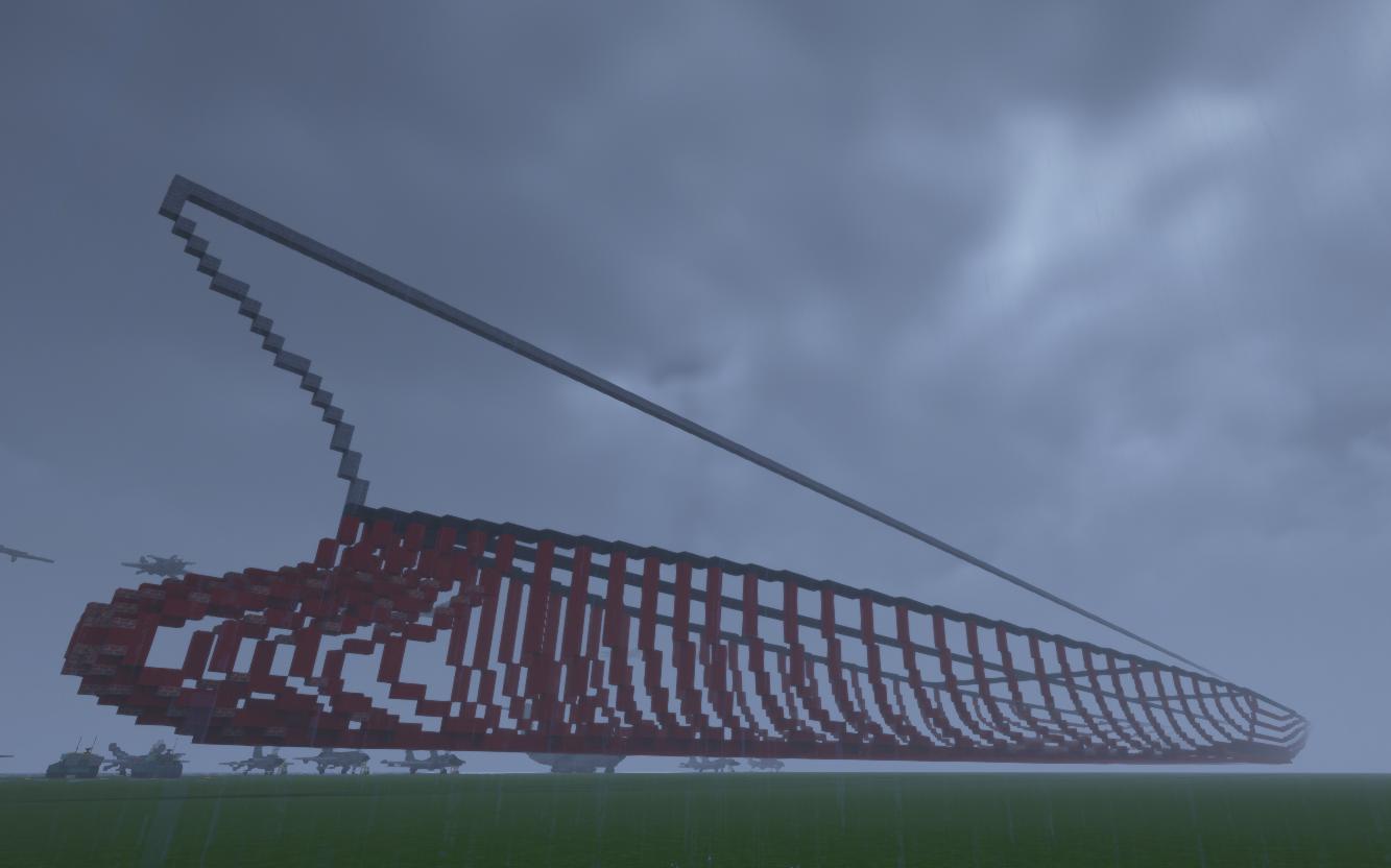 【我的世界】超级工程——福建号航母01水线下修型教学/参考(1.5倍