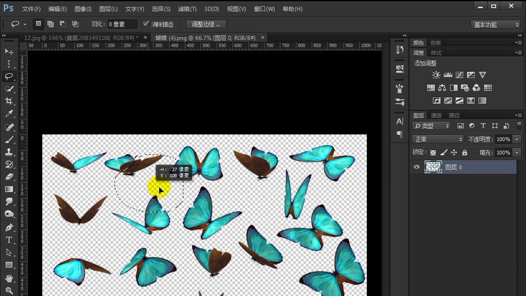PS教程全套入门到精通之套索工具的使用