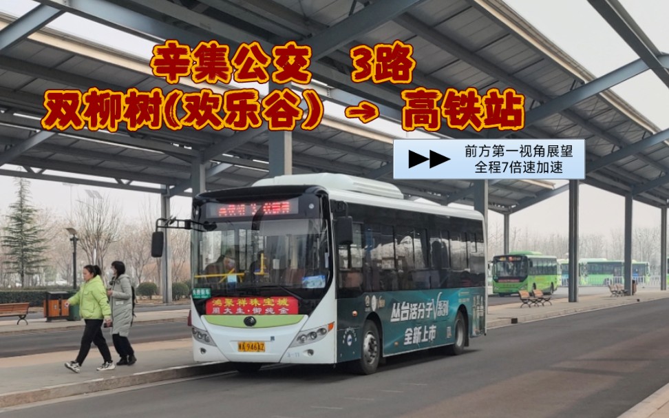 【POV • 连通高铁、市区、农村的客流大线】辛集公交3路[双柳树(...