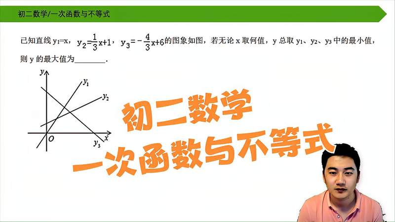 初二数学,一次函数与不等式结合问题,抓住关键点理解题目含义