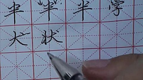 《硬笔行书》 书法 技法 笔法教学视频第一集