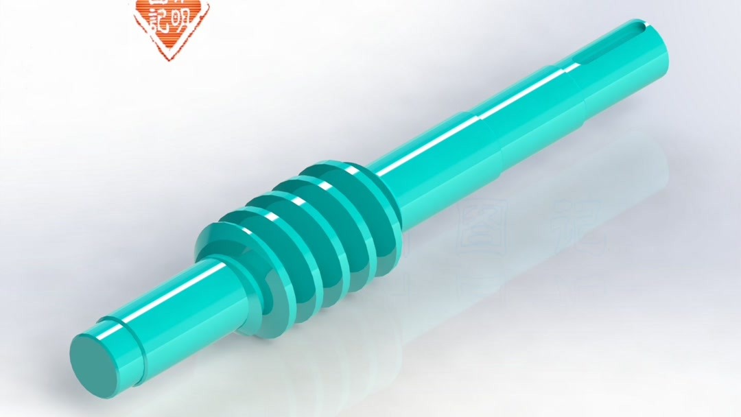 亦明图记:SolidWorks建模,蜗杆,确定好参数后使用扫描切除生成