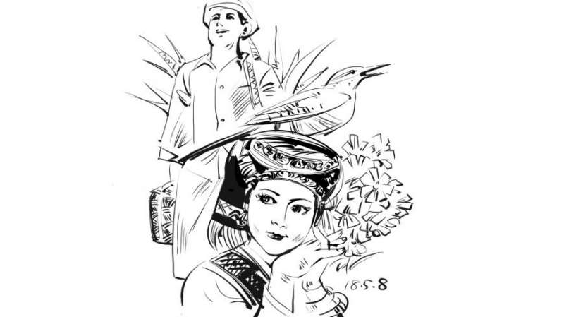 传统连环画优美的线条如何画?绘画过程分享