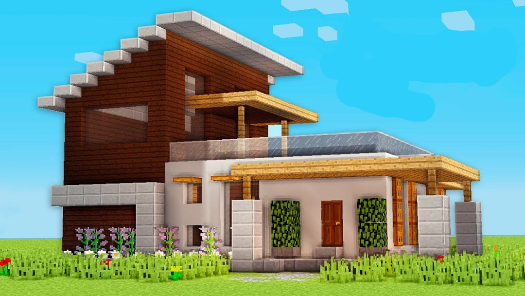我的世界新手建筑教学 创意小别墅