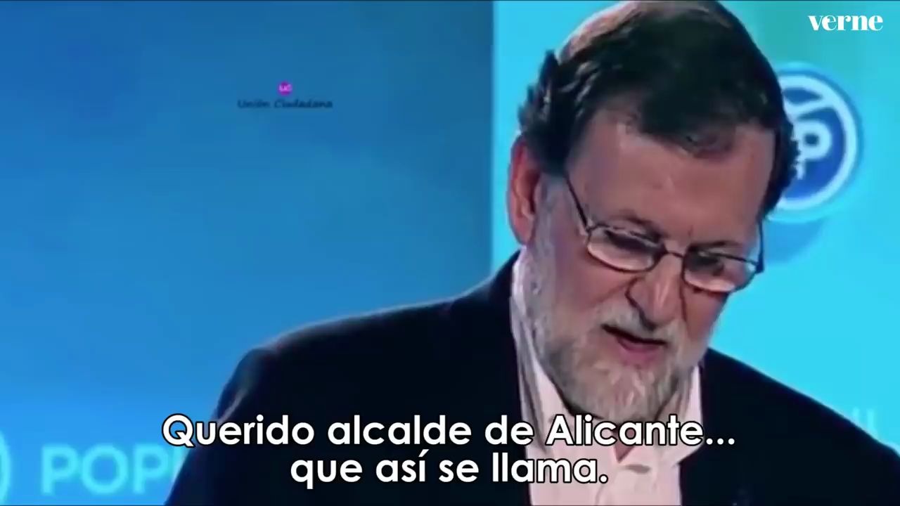 【西语字幕】西班牙前首相Rajoy的“无脑台词”,有点好笑