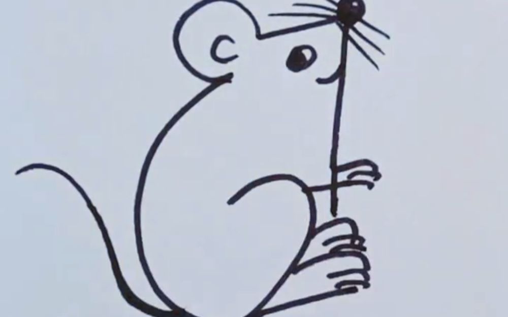 【简笔画】可爱小老鼠数字简笔画教程