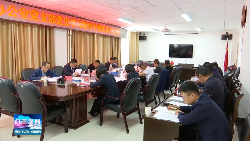 门源县委办公室党支部召开党史学习教育专题组织生活会