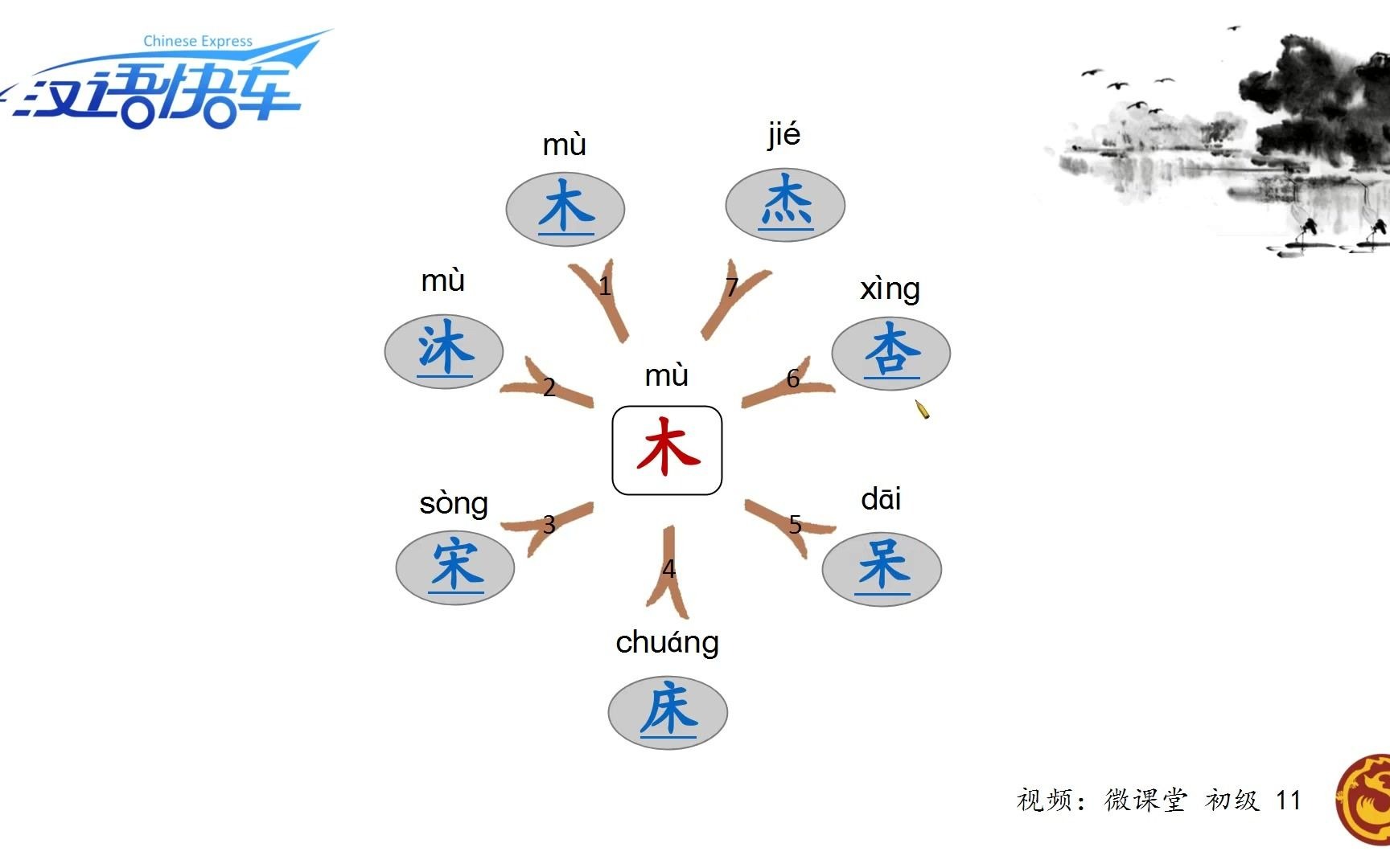 【汉语快车】“木”字族-汉语字族学习法,倍速于同龄人的识字速度,你...
