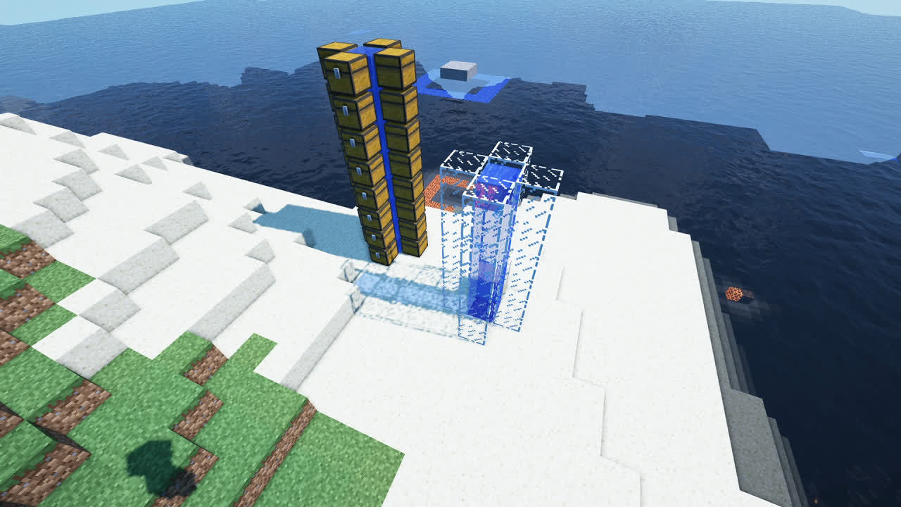 ...世界MC│把.13的特性放入.12中!在.12也能制作水电梯啦!